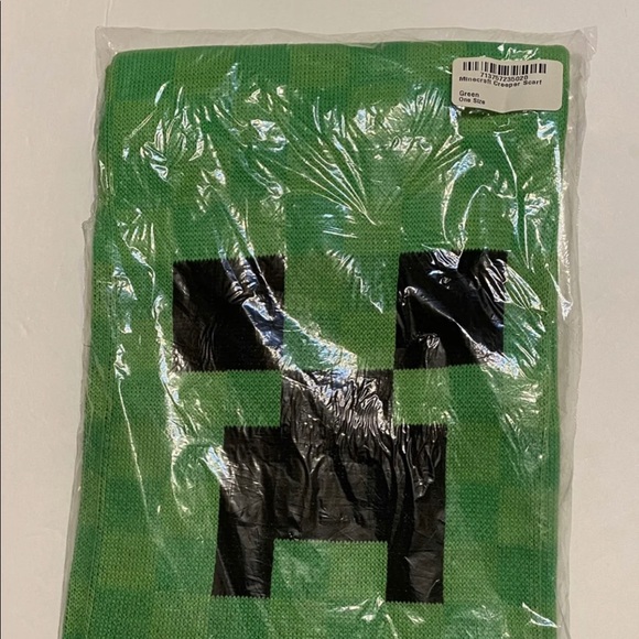 Minecraft | Other | Jinx Minecraft Creeper Face Knit Scarf | Poshmark